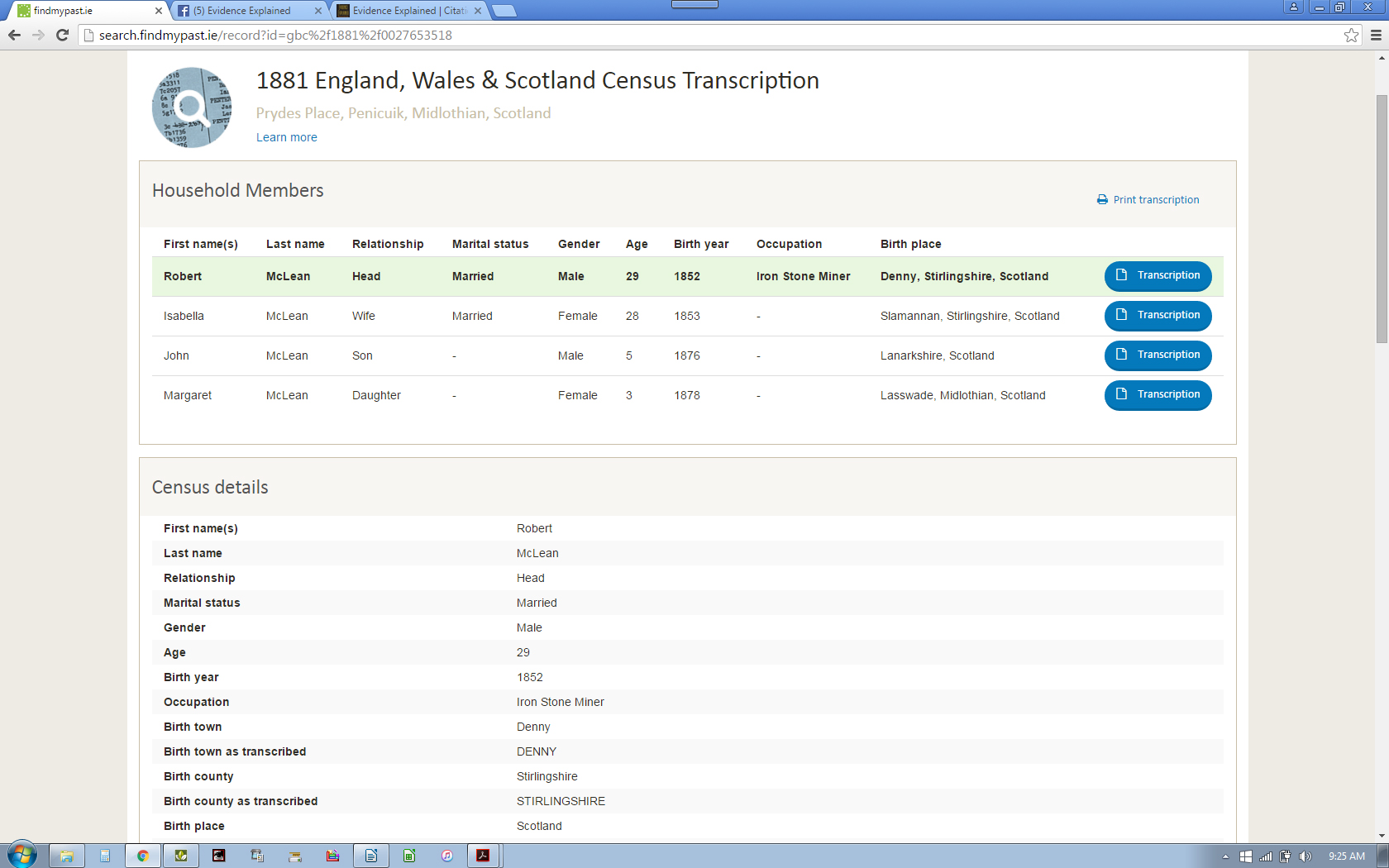 Evidence Explained | Findmypast.ie census collections