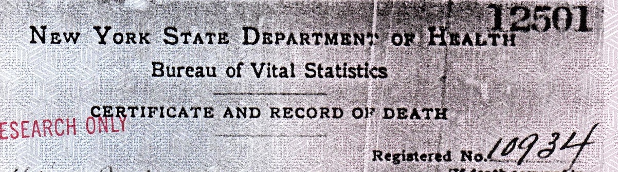 Evidence Explained | (death) certificate number