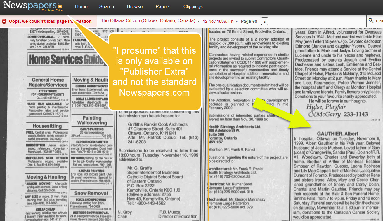 Citing Announcements from sites like Newspapers.com | Evidence Explained