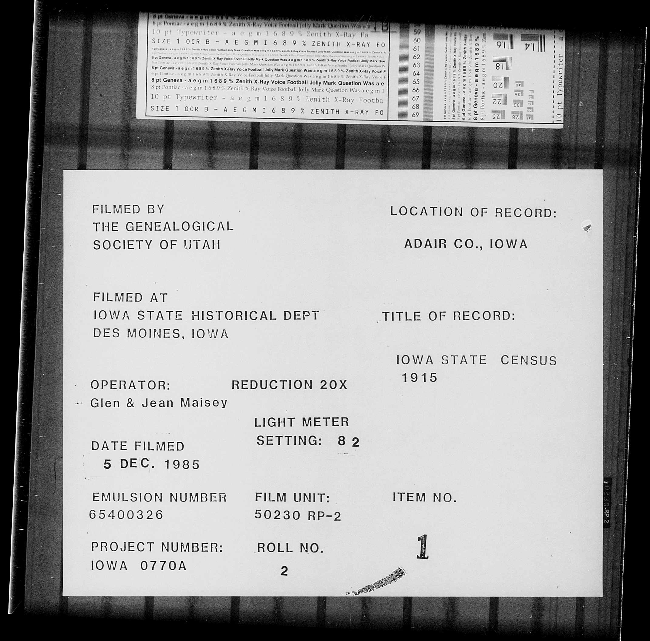 Evidence Explained | State Census